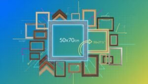 50x70 cm to Inches - Exact Frame Size Converter