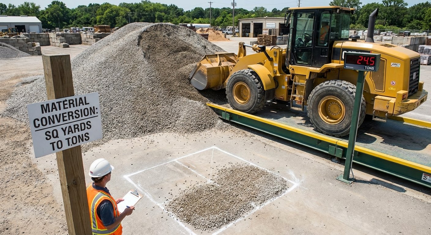 Square Yards to Tons: The Ultimate Construction Conversion Guide (2026)