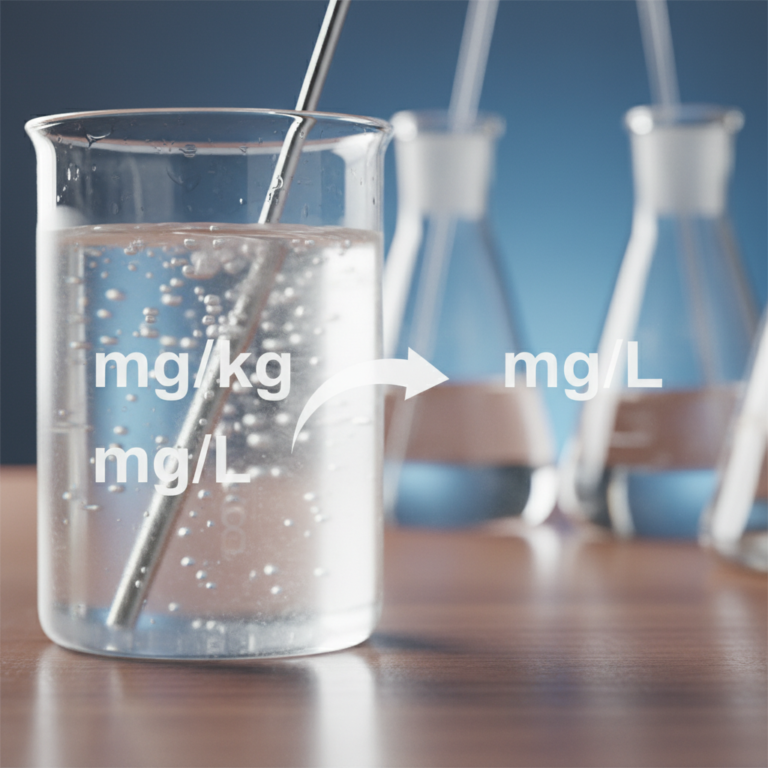 Convert mg/kg to mg/L: The 2026 Pro Guide (with Formula)